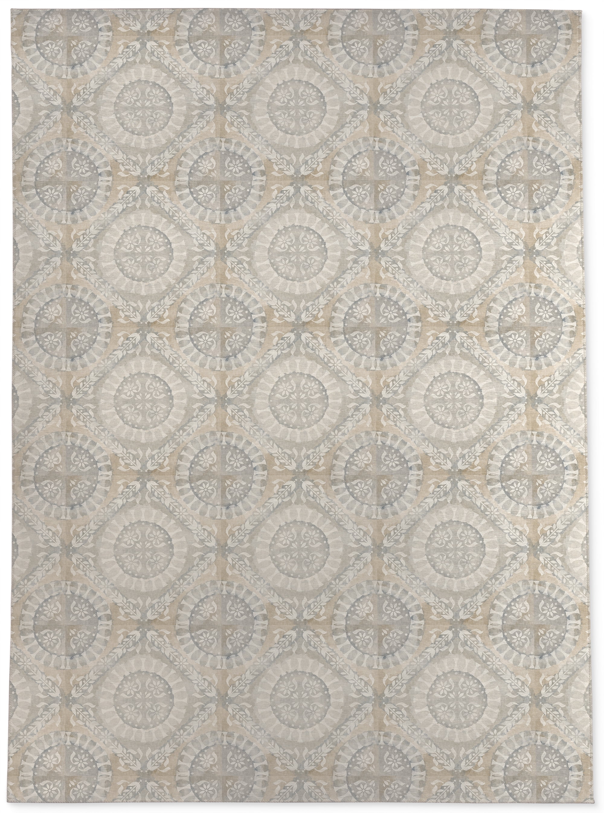 WATERCOLOR MEDALLION GREY Kitchen Mat By Kavka Designs - Walmart.com