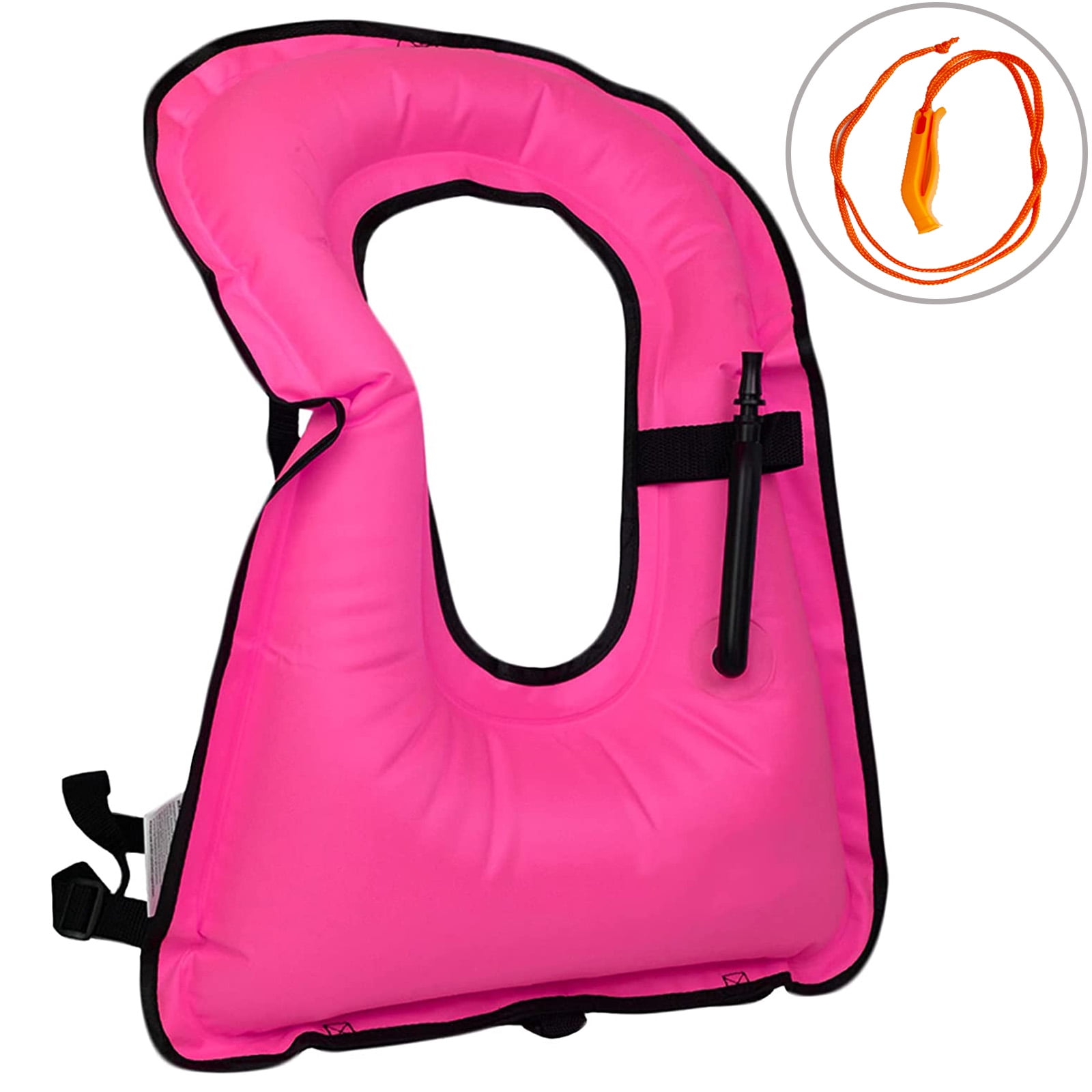 SHANNA Portable Inflatable Snorkel Vest Swimming Diving Life Jackets ...
