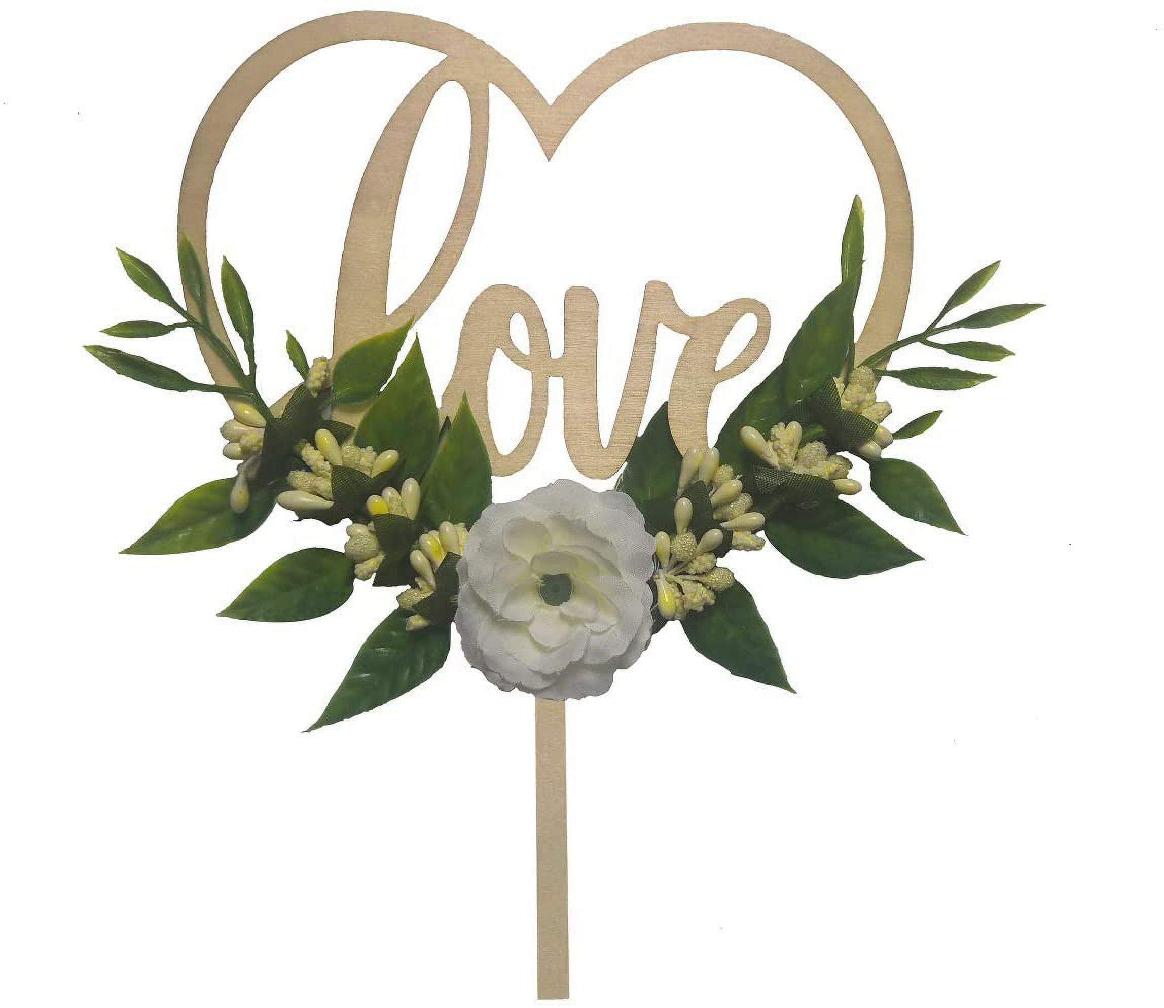 Topper de pastel de boda - tema rústico para decoración de fiesta de ...