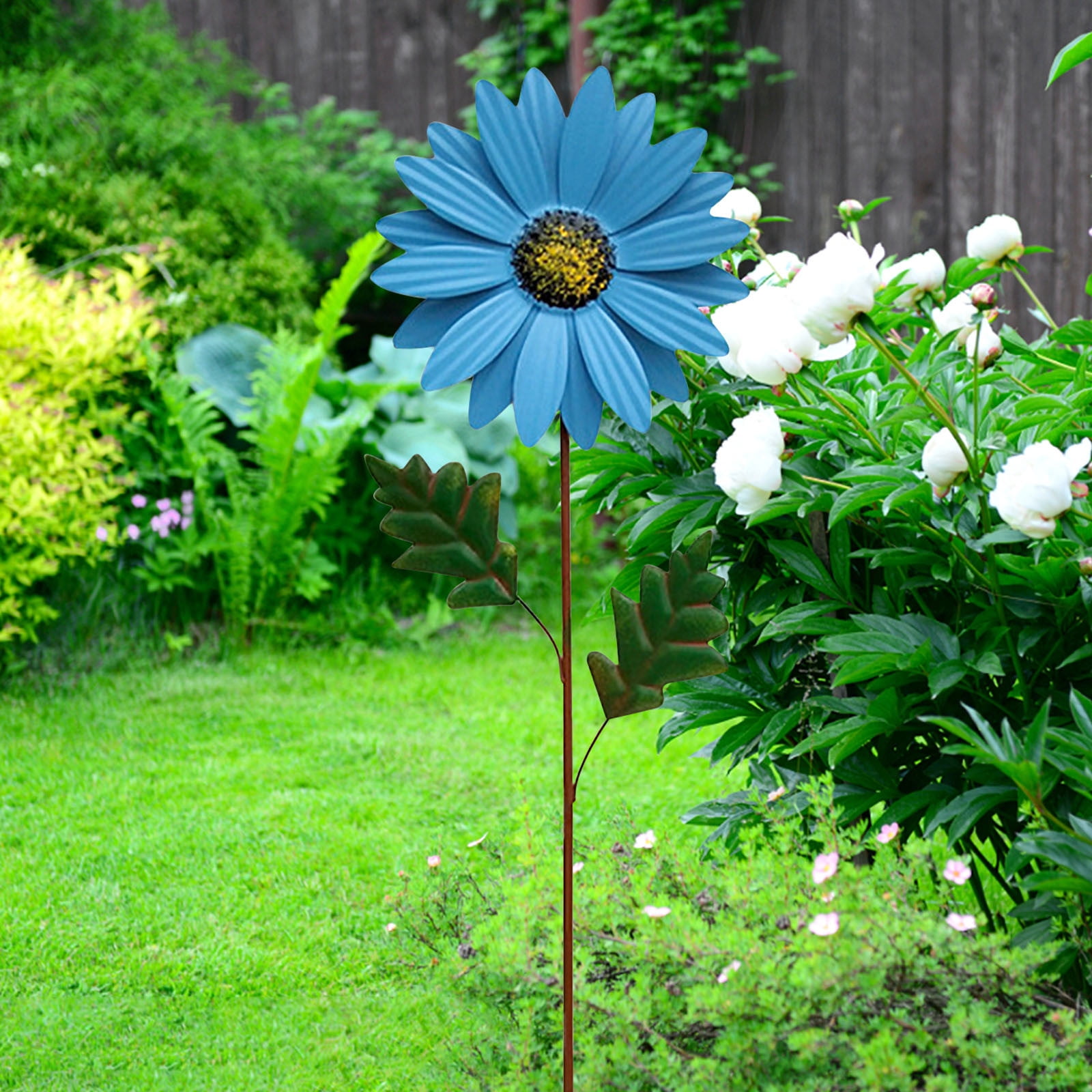 Dvkptbk Outdoor Garden Decoration Iron Flower Courtyard Ground Inserted ...