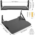 Black Small Mini Projector Shelf,Router Wall Mount Floating Shelf ...