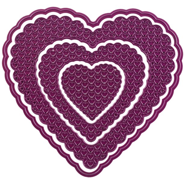 Cheery Lynn Designs Doily Die-Heart To Heart, 5.25 Inch X 5 Inch ...
