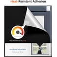 50"x60" Portable Blackout Curtains with Hook & Loop Tapes, 100% ...
