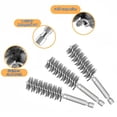12 Pcs Stainless Steel Bore Brush Set with, 1/4" Hex Shank Twisted Wire ...