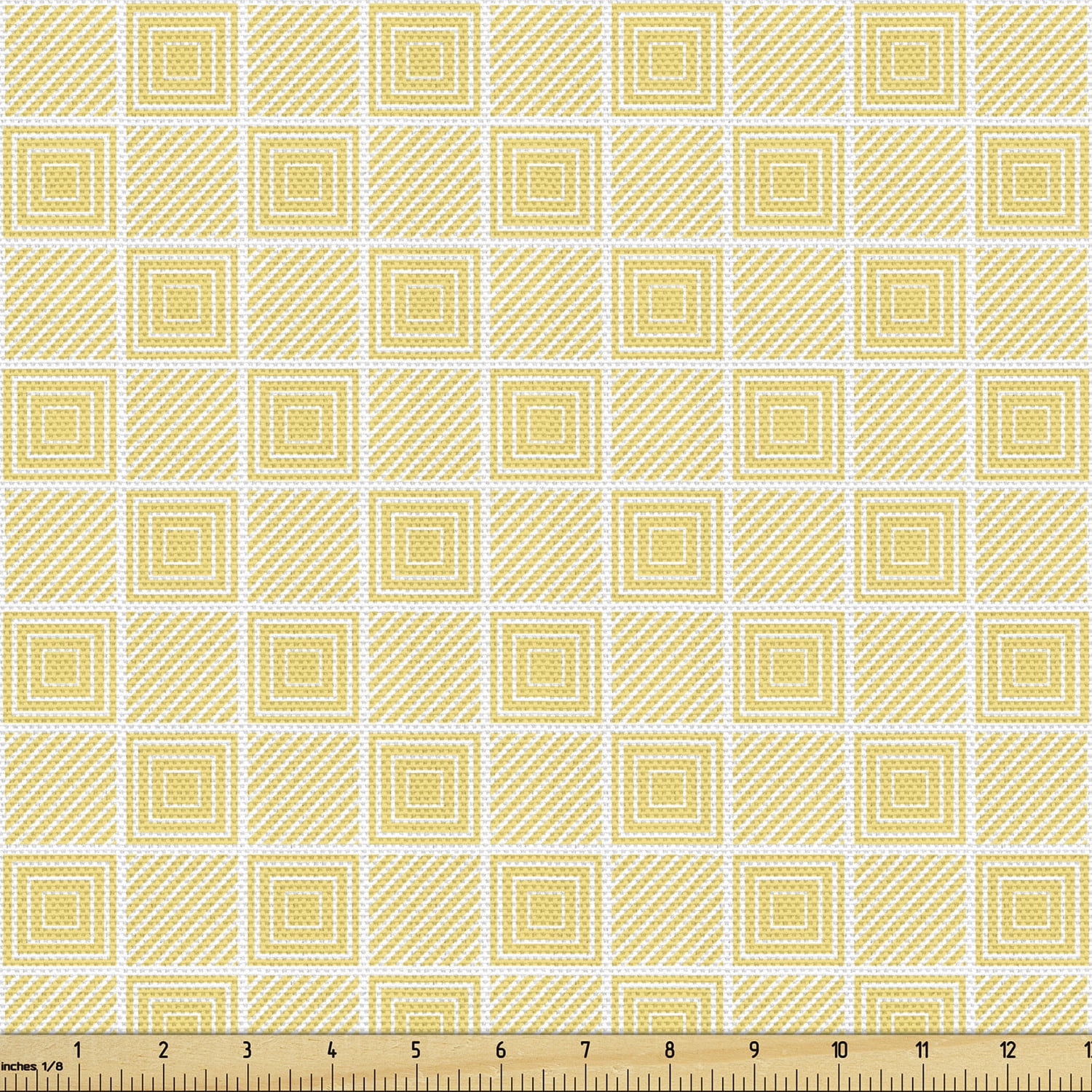 Geometric Sofa Upholstery Fabric by the Yard, Interwined Striped Square ...