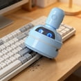FEOLGEHLY Cartoon Desk Vacuum Cleaner, 3 Adjustable Suction Levels, USB ...