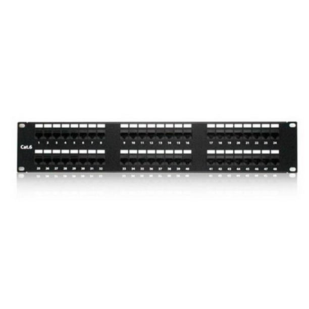 iStar AV ISTR-WA-PP48-C6 48 Port 2U Cat6 Patch Panel - Walmart.com
