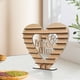 D-GROEE Chocolate Display Stand Wooden Dessert Stands Heart Shaped ...