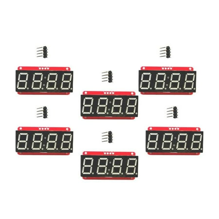 4 Digit 7-Segment 0.56'' LED Display Module Clock HT16K33 I2C for ,Pack ...