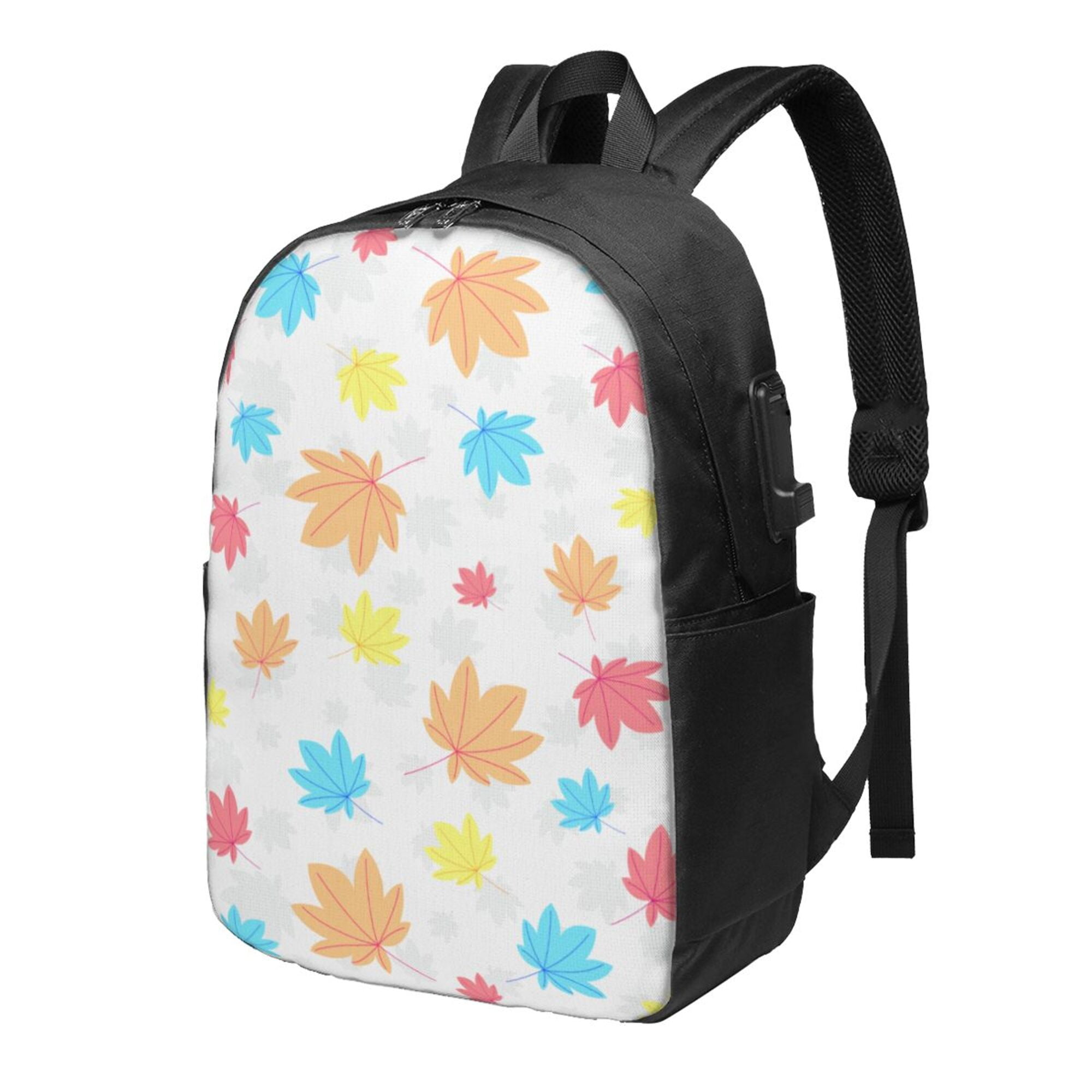 YFYANG 17" Laptop Backpack, Autumn Maple Leaf Pattern Fashion Travel ...