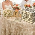 VerPetridure Wedding Card Box with Lock DIY Money Wooden Gift Boxes For ...