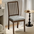 DwellJoy Stretch Velvet Elastic Chair Seat Cover with Non-Slip Straps ...
