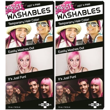 Splat 10 Wash Pink Pride Hair Color, No Bleach Temporary Pink Hair Dye ...