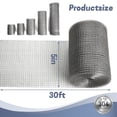Ryxrhswzp, Stainless Steel Mesh Roll, 5" x 30 ft, Hole Fill Barrier ...
