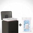 13.2 Gallon Step Trash Can with Slow-Close Lid Odor Control Hands-Free ...