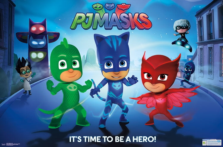 PJ Masks - Its Time To Be A Hero Wall Poster, 22.375" x 34" - Walmart.com