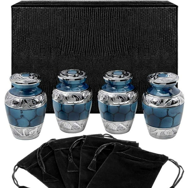 Trupoint Memorials Heavenly Peace Dark Blue Small Keepsake Urns for ... Trupoint Memorials Heavenly Peace Dark Blue Small Keepsake Urns for ...