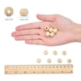 1000 g Natural Wood Beads Round Wooden Large Hole Beads for Craft ...