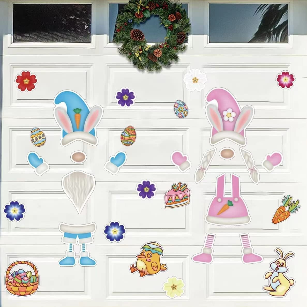 31 Pcs Happy Easter Garage Door Decoration Magnets, Easter Refrigerator ...