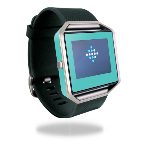 Skin Decal Wrap Compatible With Fitbit Blaze Sticker Design Turquoise ...