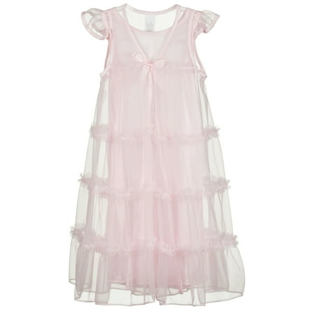 Laura Dare - Princess Peignoir Night Gown and Robe Set, (2T - 14 ...