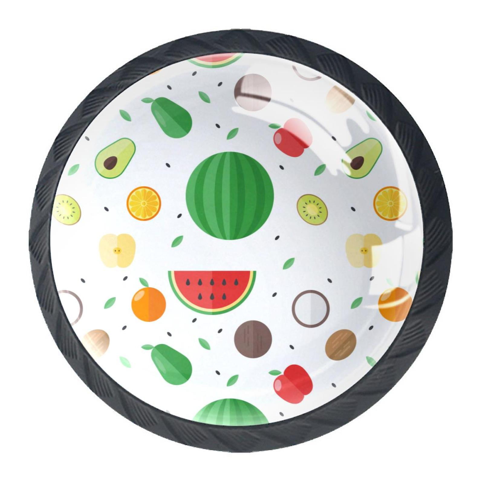 4 Pcs Colorful Fruit Knobs for Kitchen Cabinet Cupboard Dresser ...