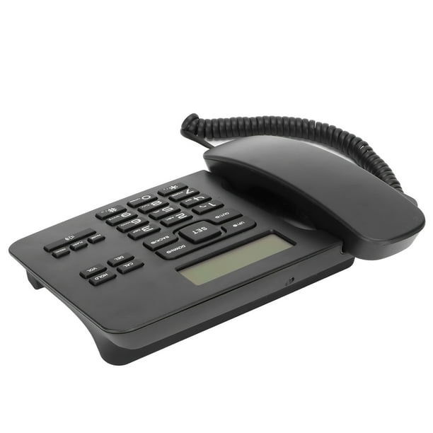 Wired Landline Phone, Function Caller ID 16 Digits LCD Display ...