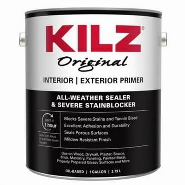 KILZ Original Oil-Based Primer, Interior and Exterior, 1 Quart, Fast ...