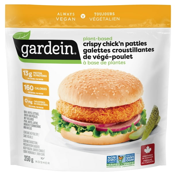 Gardein® Plant-Based Crispy Chick'n Patties, 350 g - Walmart.ca