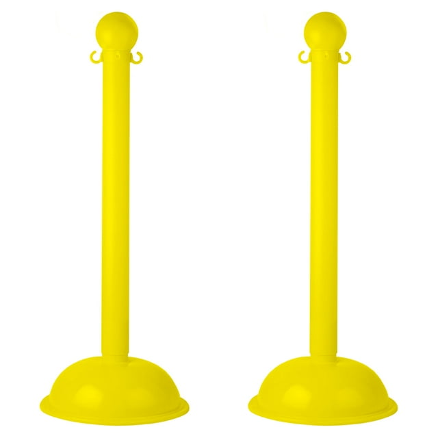 3 Inch Yellow Heavy Duty Stanchion (2 Pk) - Walmart.com