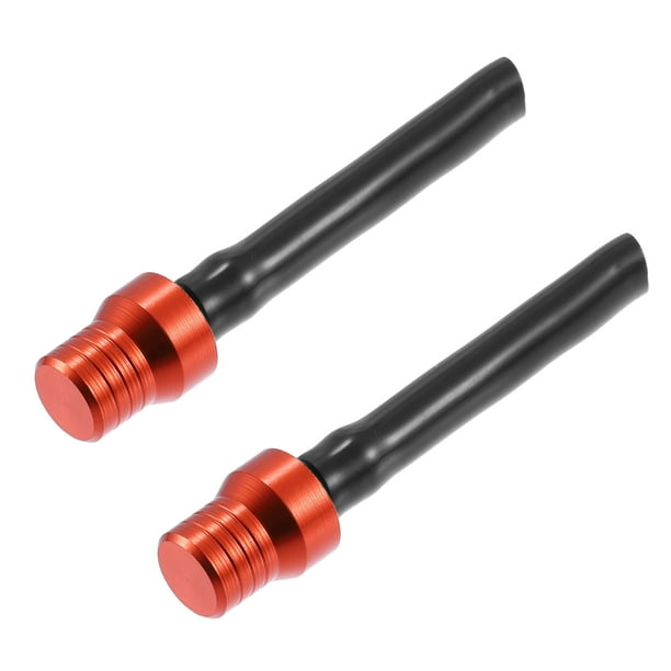 2 Pcs Orange Gas Universal Cap Air Vent Hose Tank Breather One Way ...