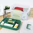 1 pack of transparent storage box container, home first aid kit ...