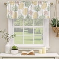 2 Pack Valances for Windows, Sage Green Coastal Window Valances for ...
