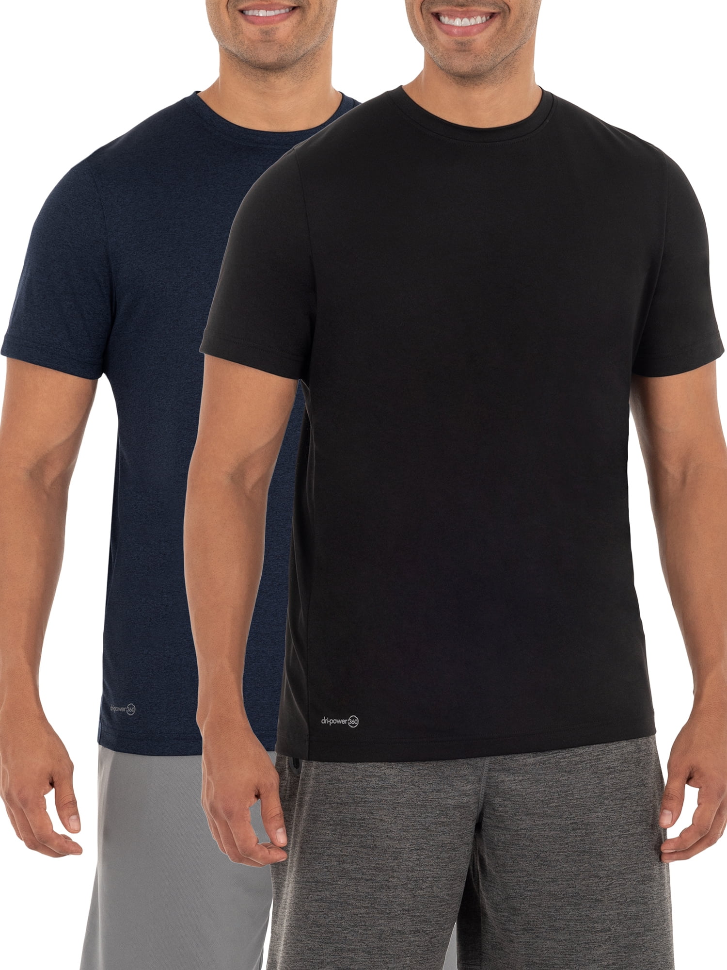 Russell Men's and Big Men's Core Active T-Shirt, 2-Pack, up to Size 5XL ...