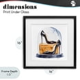 Stupell Industries Black High Heels Dome Black Framed Print Under Glass ...