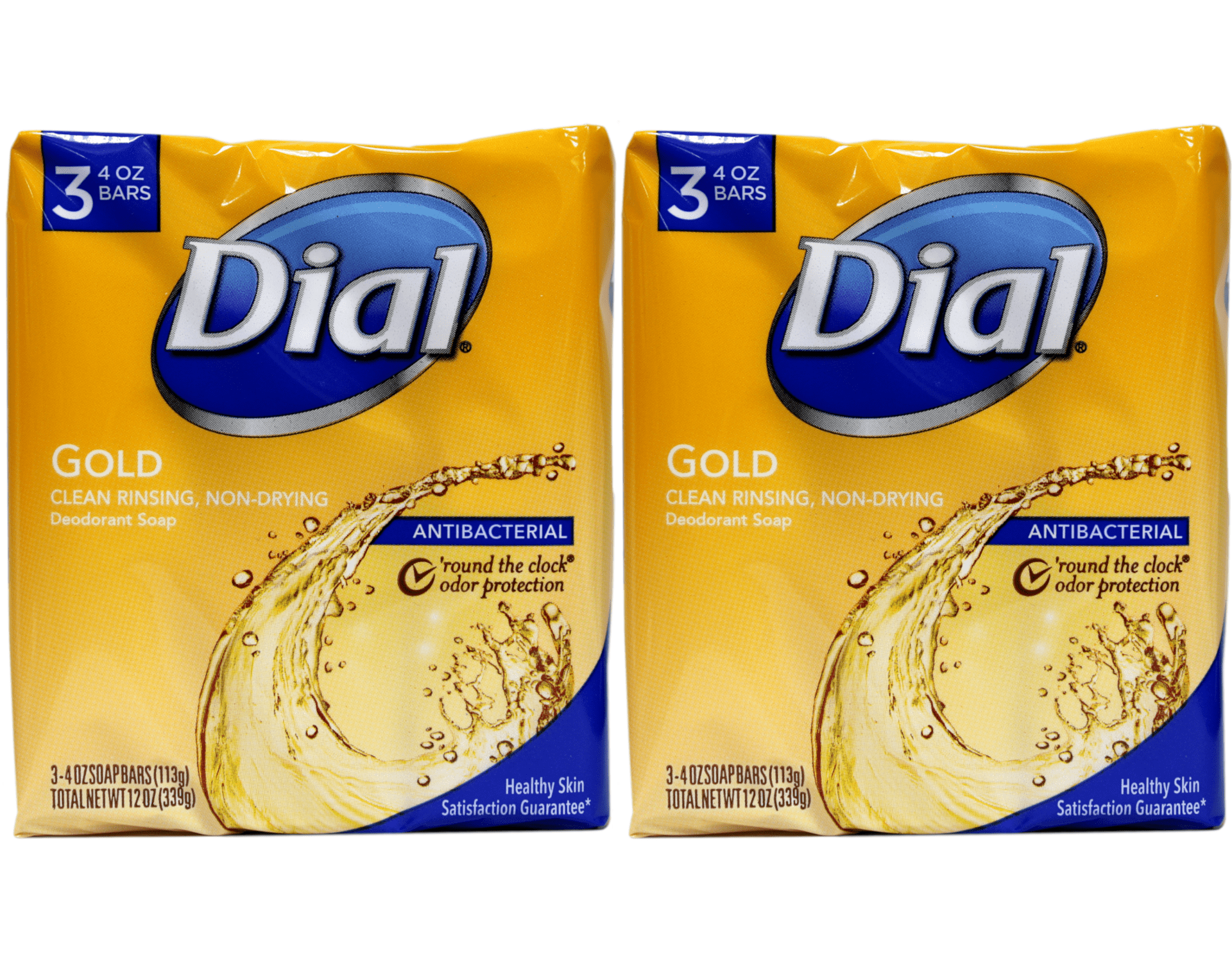 2 Pack Dial Antibacterial Deodorant Soap Gold 4oz 3 Count Each ...