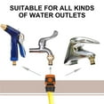 0.5" Pipe Connector Robusts ABS & Rubberized Grip Hose Quick Connector ...