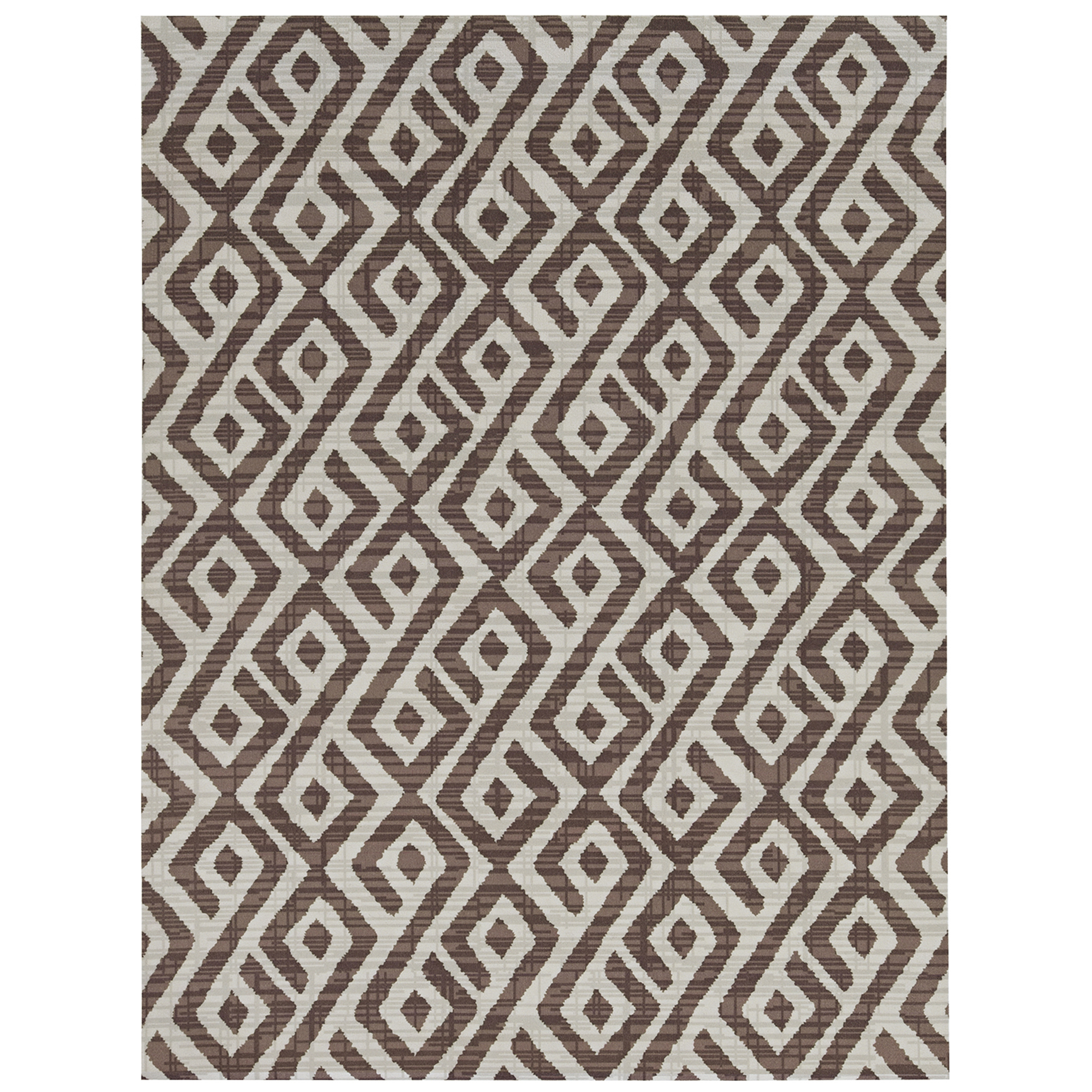 6X8 Beige White Abstract Indoor Outdoor Area Rug Walmart