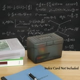 3x5 Index Card Holder with 100 Heavyweight Ruled Index Cards and 25 ...