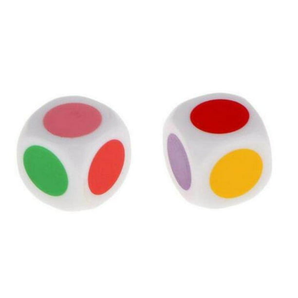 thinsony 10 Pieces 16mm Blank on Each Face Six Sided Dice Teaching ...