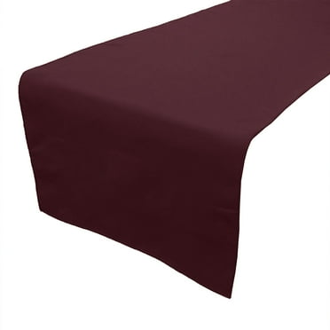Poplin Table Runner Solid Red - Walmart.com