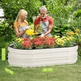 WORKPRO 4x2x1ft Galvanized Raised Garden Bed Set, Rust & Corrosion ...