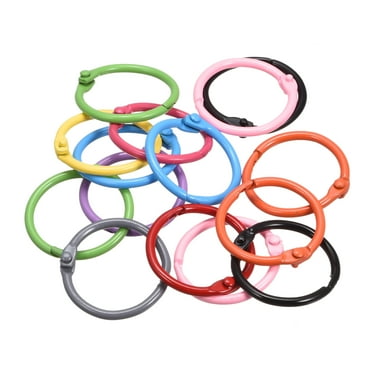 Yesbay 1 Box Book Rings Multi-color Flexible Plastic Book Loose Leaf ...