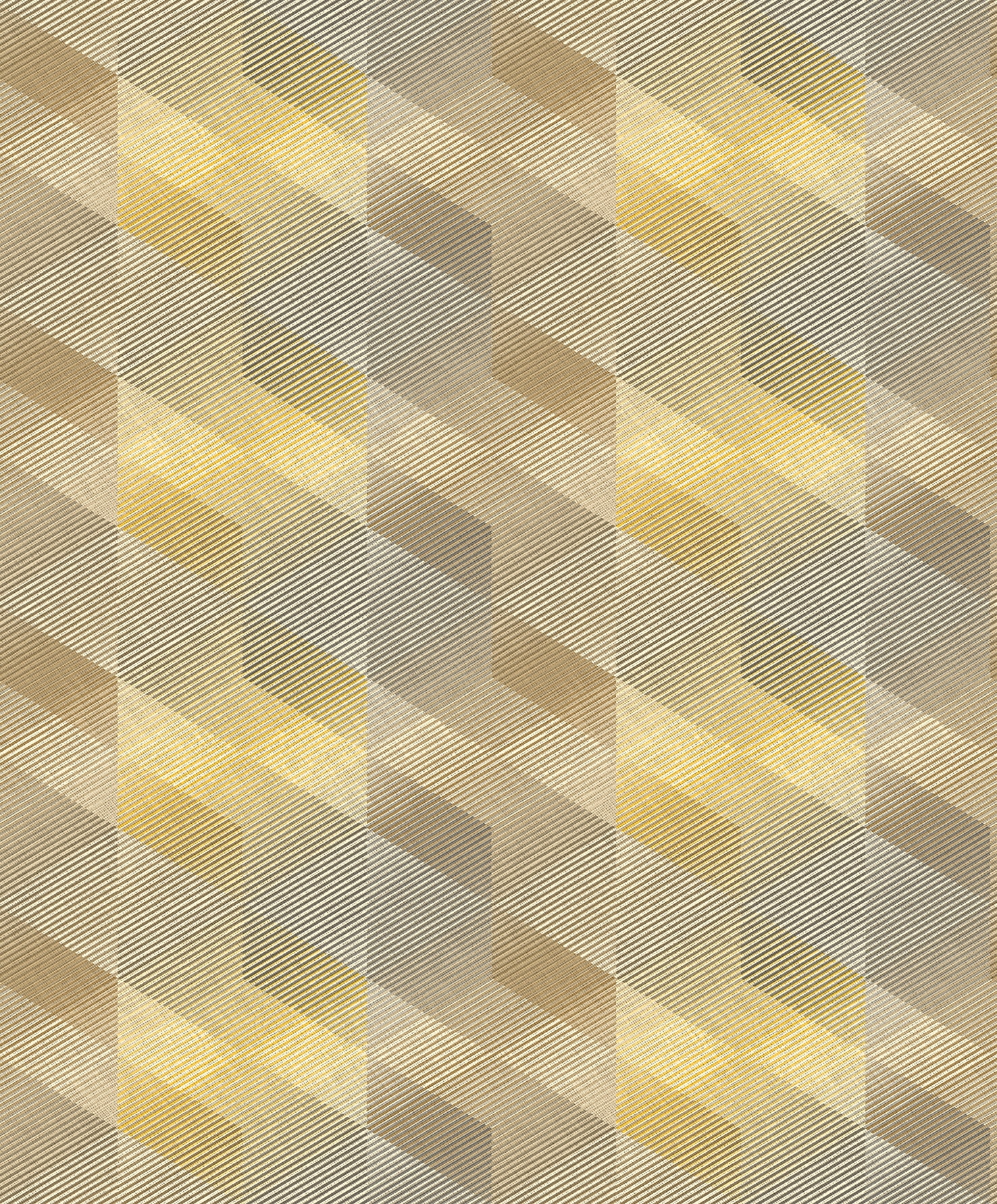 Ochre 3D Rhombus Stripe Geometric Wallpaper R8102 - Walmart.com