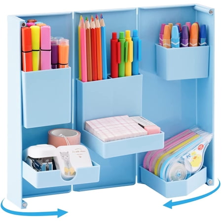 Foldable Pencil Organizer, Cute Magnetic Opening and Closing Art Supply ...