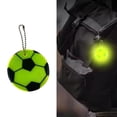 12PCS Glowing Soccer Keychain Safety Key Ornament Acrylic Texture ...