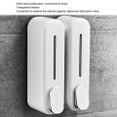 300ml Manual Soap Dispenser Press ABS Wall Mounted Shower Gel Container ...