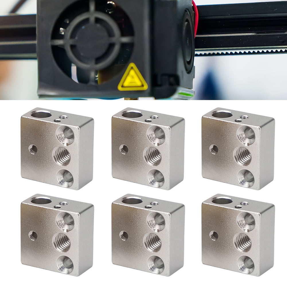 6x Hotend Heating Heater Block for Makerbot MK7 MK8 Extruder Ender 3 3D ...