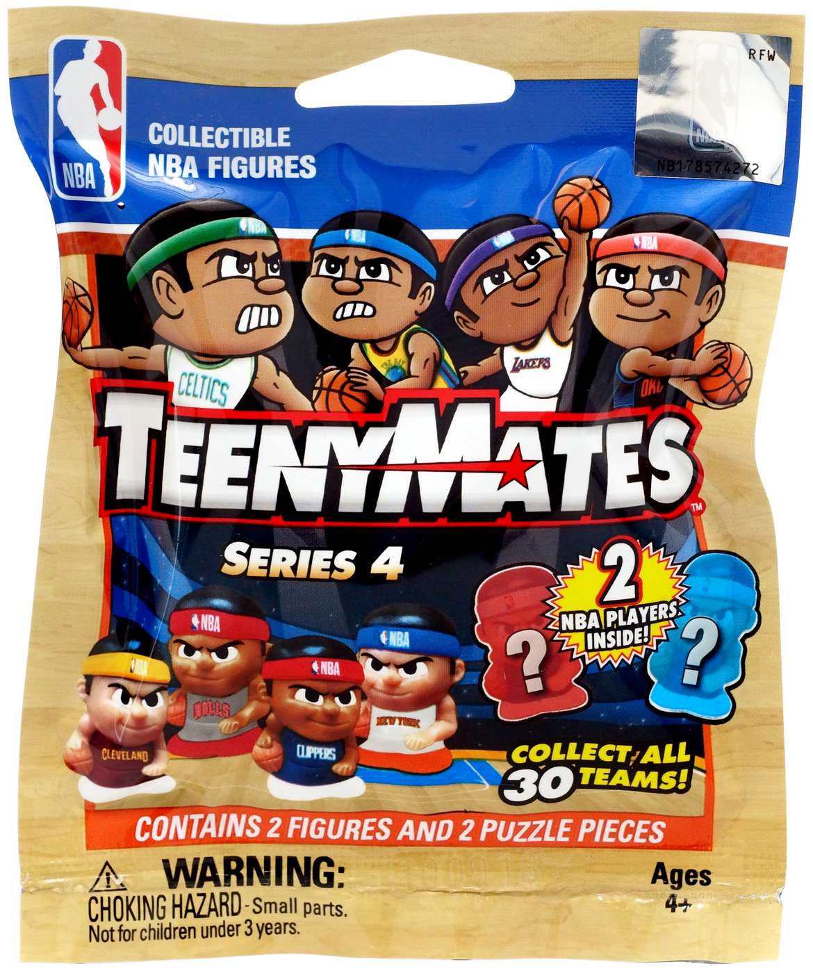 NBA TeenyMates Basketball Series 4 Mystery Pack - Walmart.com