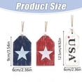 9Pcs 4th of July Wooden Hanging Signs, Star Letter Patriotic Ornaments ...